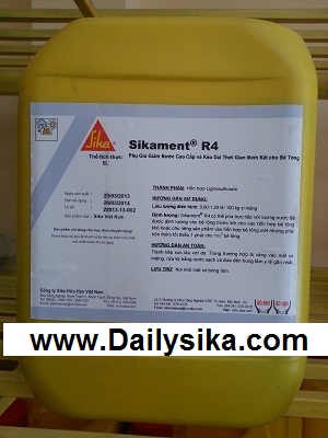 Sikament R4 - Phụ gia hoá dẻo kéo dài thời gian ninh kết bê tông